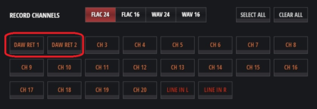 UI24R Record Track Labels